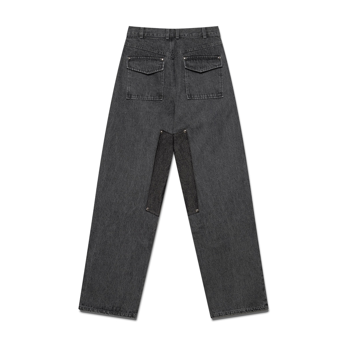 Washed Panel Jeans - Black - PRIVATE POLICY